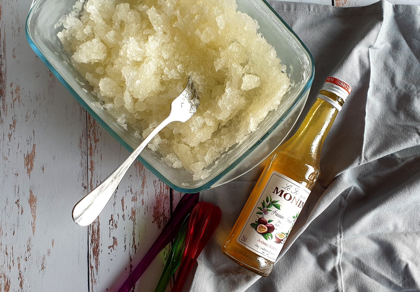 Recette granité sirop passion - La tambouille de Bouille